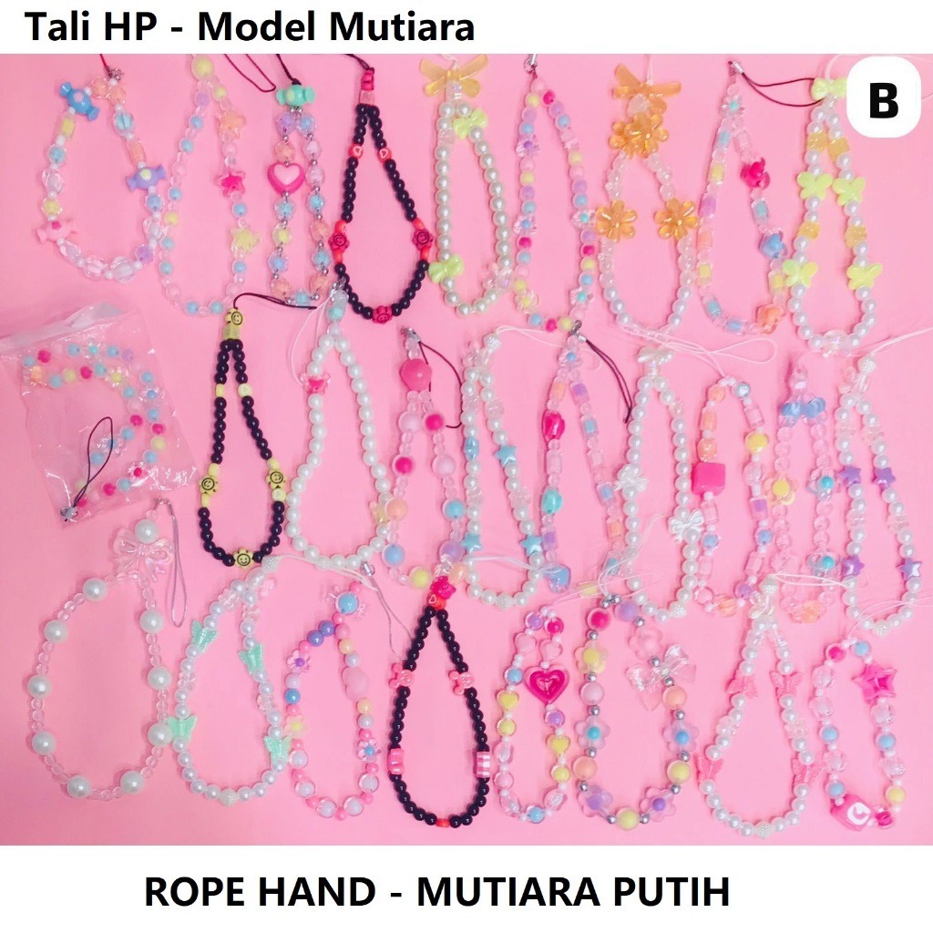 Jual HANS !! MUTIARA TALI TANGAN Gantungan PENDEK LANYARD ROPE SHORT ...