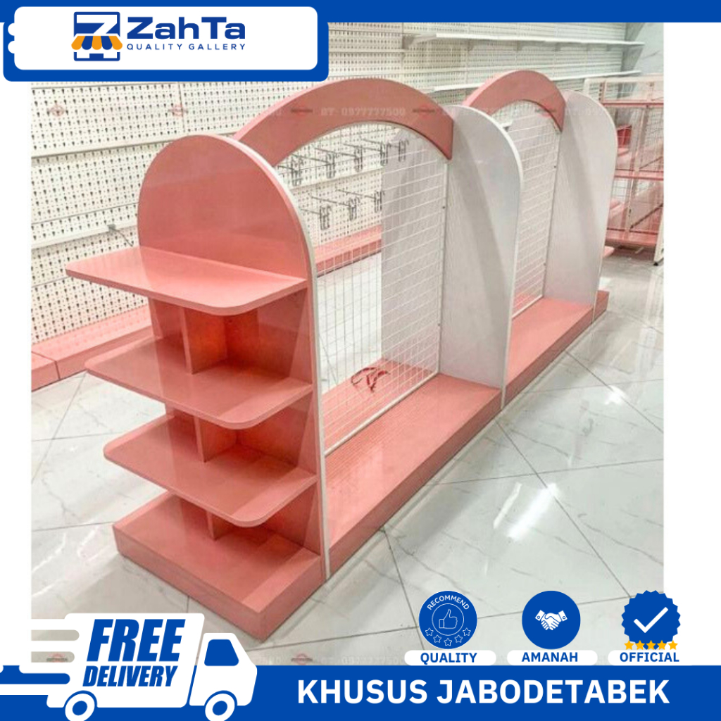 Jual ZAHTA - RAK DISPLAY TOKO ACSESORIS RAK DISPLAY OVAL | Shopee Indonesia
