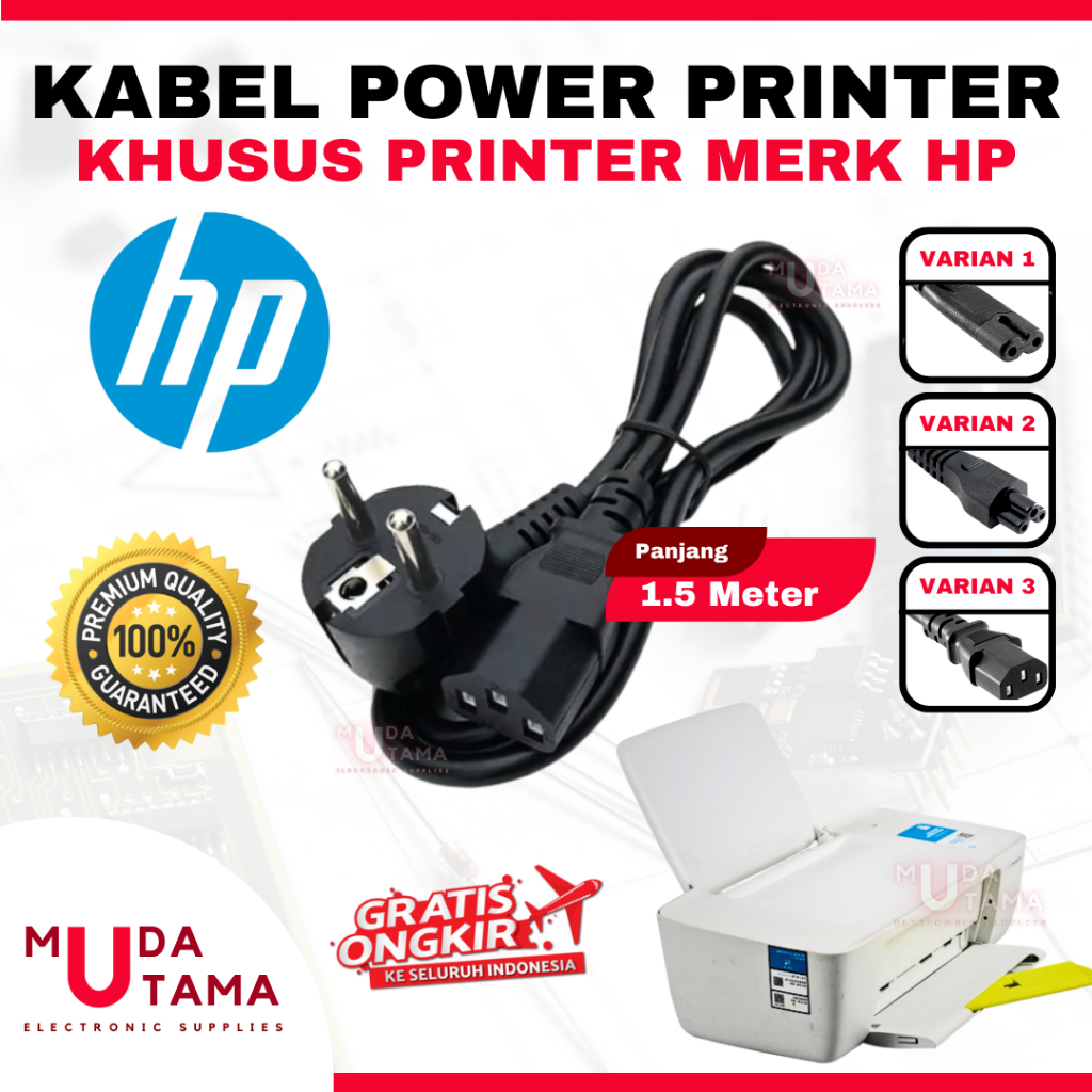 Jual KABEL LISTRIK PRINTER HP HIGH QUALITY ANTI KORSLET | COK KABEL ...