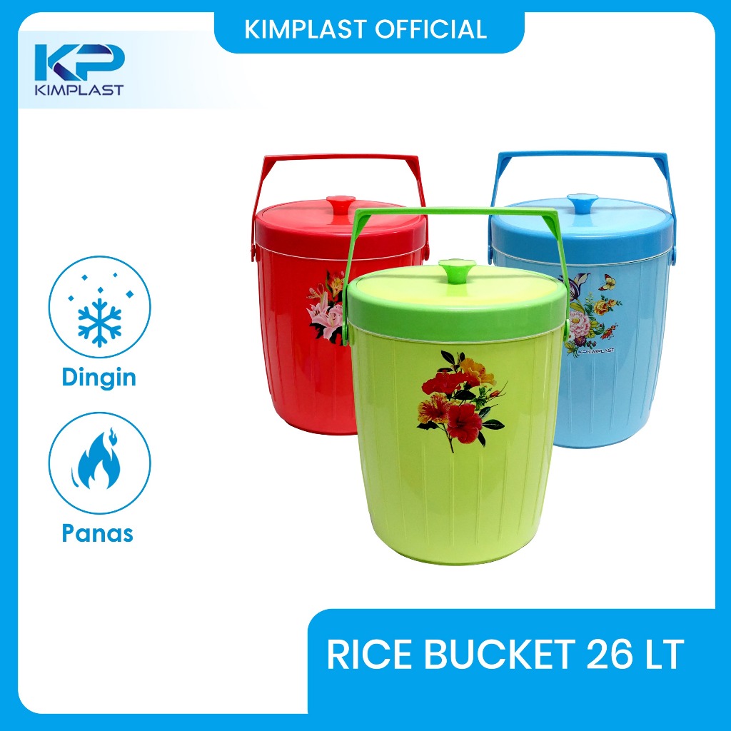 Jual KIMPLAST Rice Bucket 26 Liter/ Termos Nasi/ Termos Es | Shopee ...