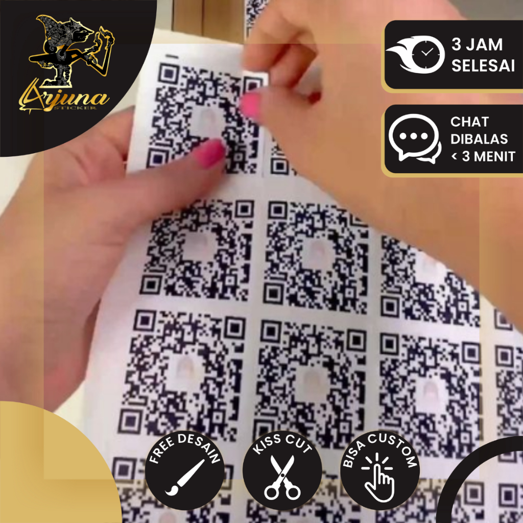 Jual SKC 4-10 Cetak Stiker Logo Olshop Custom Print Label Cutting Kotak Bahan Chromo Ukuran 4 ...