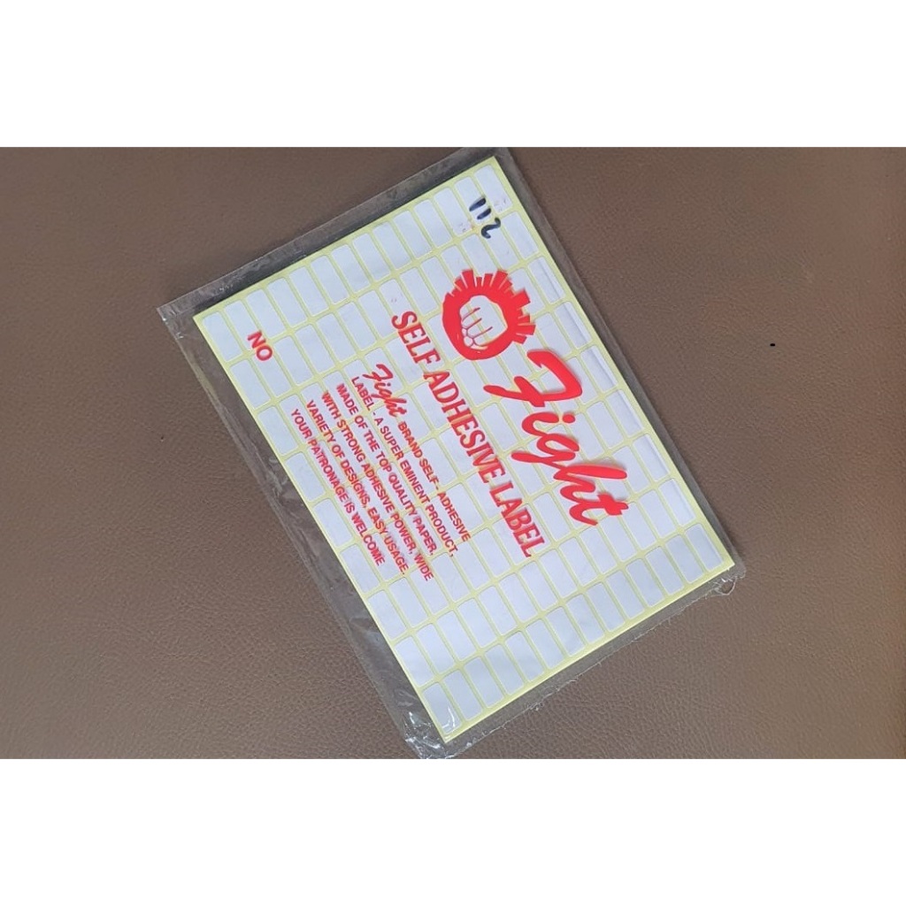 Jual Label Fight No. 112 / Kertas Stiker Nama Undangan harga / Self ...