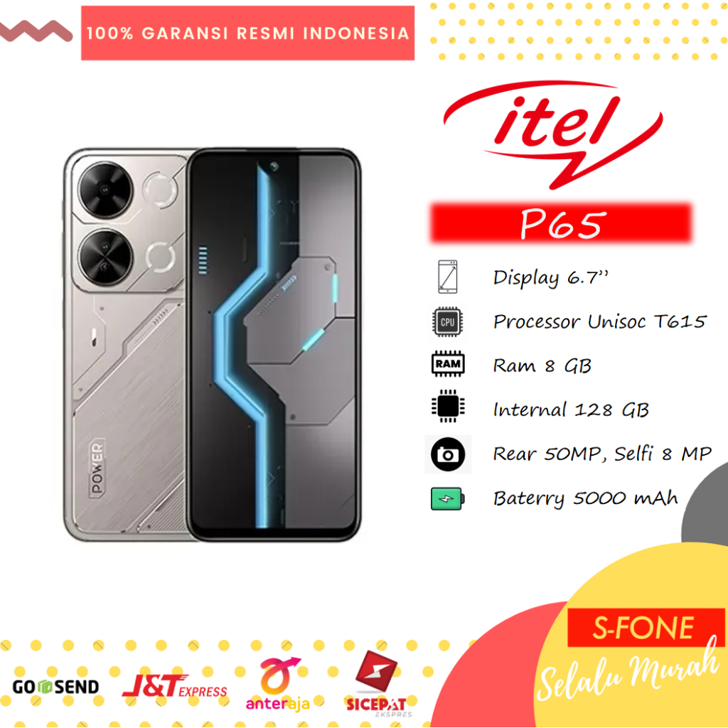 Jual ITEL P70 4/128 - 8/128 GB Garansi Resmi | Shopee Indonesia