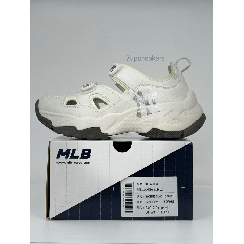 Jual Sepatu MLB BigBall Chunky Mask Lux NewYork White | Shopee Indonesia