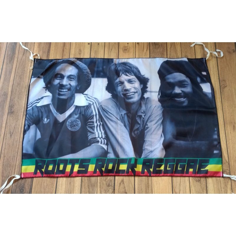 Jual bendera roots rock reggae bob marley mick jagger peter tosh hiasan ...