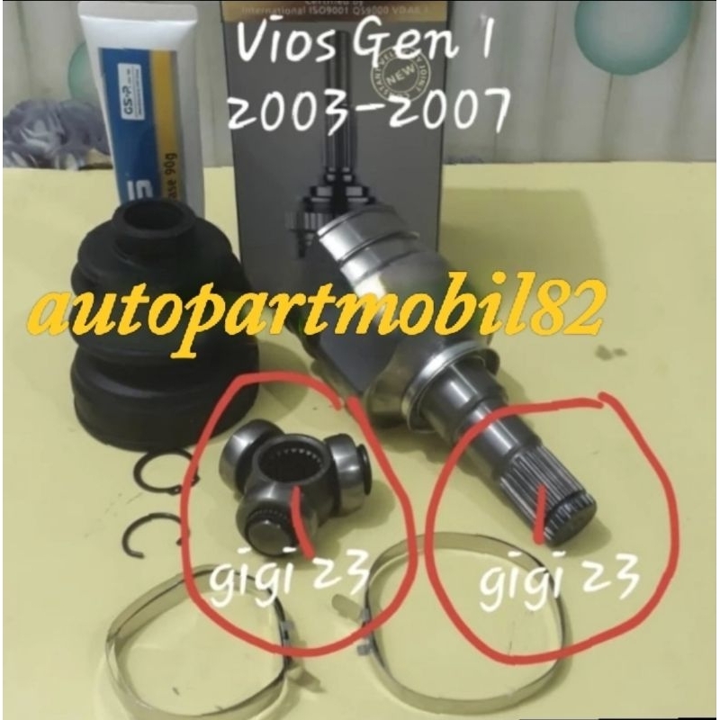 Jual CV Joint Dalam As Roda Depan Dalam Toyota Vios Gen 1 Soluna Starlet 1300cc | Shopee Indonesia