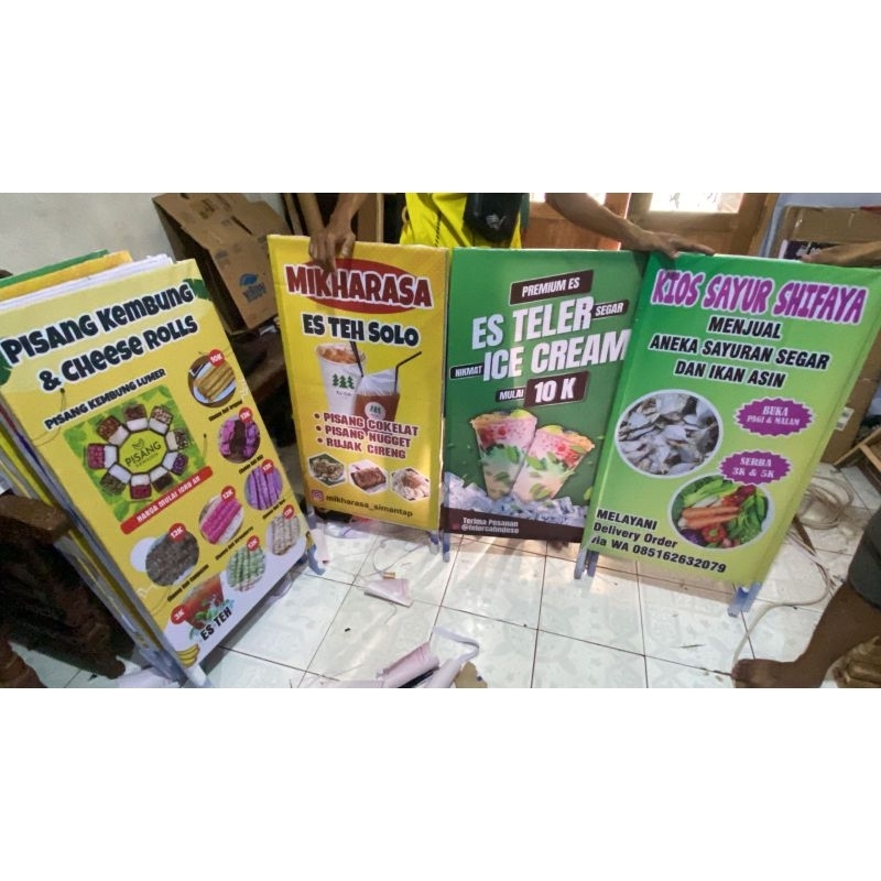 Jual Stand Banner - Standing Banner Lipat Menggunakan Engsel 2 sisi ...