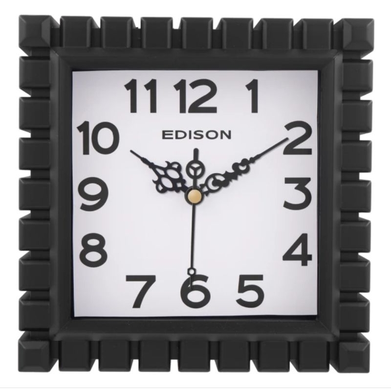Jual Jam Dinding Jam Meja Edison EQ 03 B70 Ukuran 200mm 20cm | Shopee ...