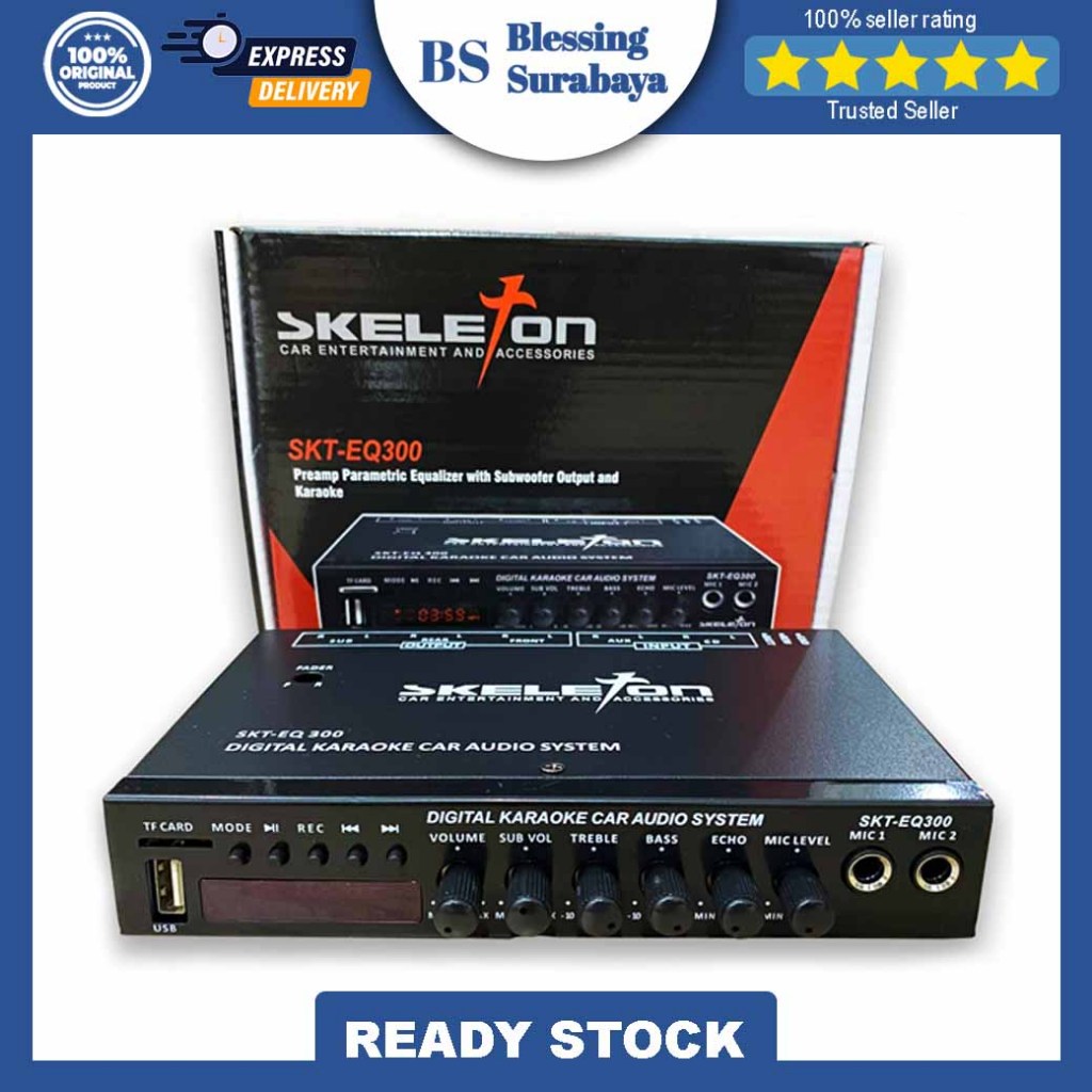 Jual Preamp parametrik Equalizer Skeleton SKT-EQ-300 USB/SD CARD BLUETOOTH | Shopee Indonesia
