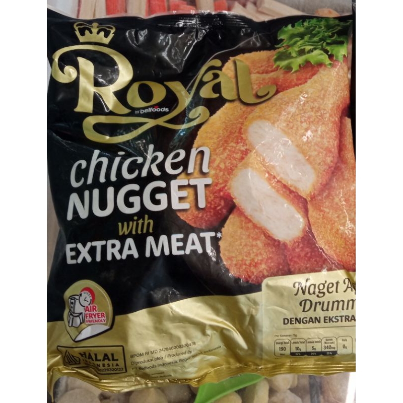 Jual ROYAL CHICKEN NUGGET EXTRA MEAT 470g | Shopee Indonesia