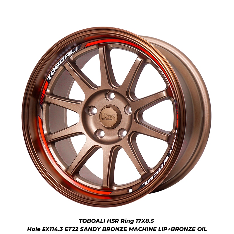 Jual velg mobil outlender ring 17 lubang 5x114 lebar 8,5 et 22 warna ...