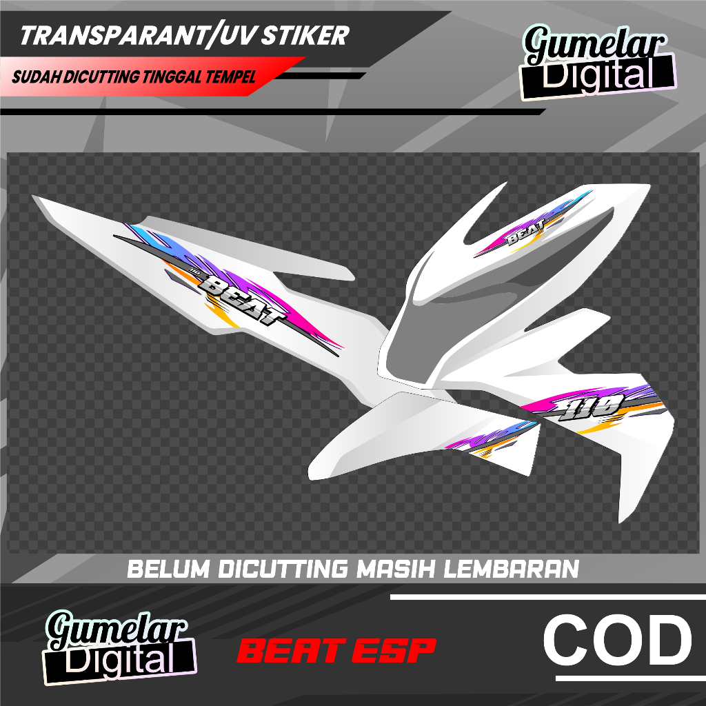 Jual STRIPING BENING TRANSPARAN HONDA BEAT NEW ESP BEAT STREET 2016 ...