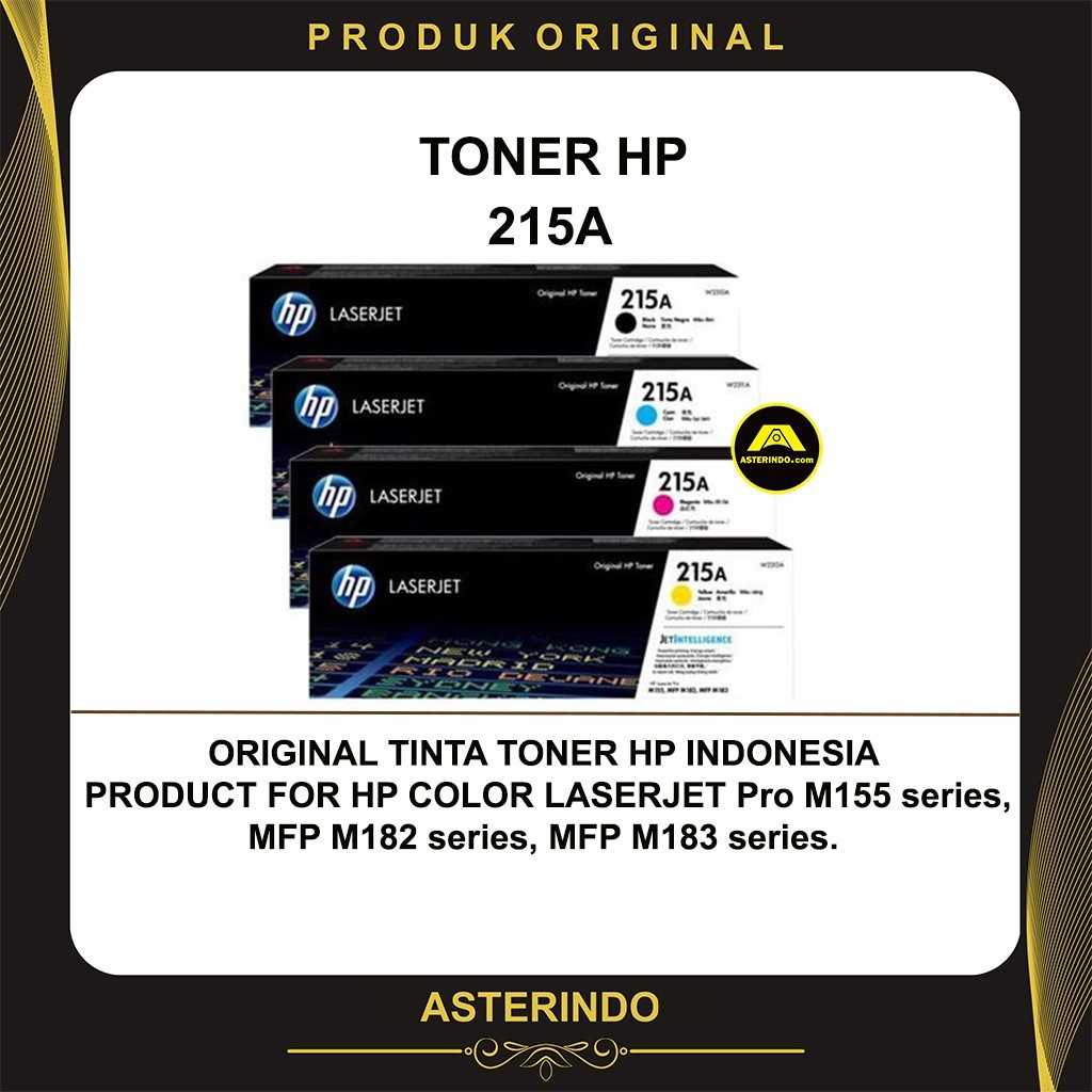 Jual Toner HP 215A Tinta Cartridge Printer Laserjet Black Cyan Magenta ...
