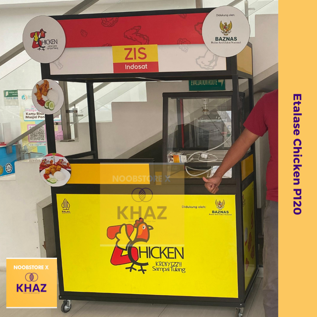 Jual Etalase Chicken Alumunium P130xL60xT200cm | Shopee Indonesia