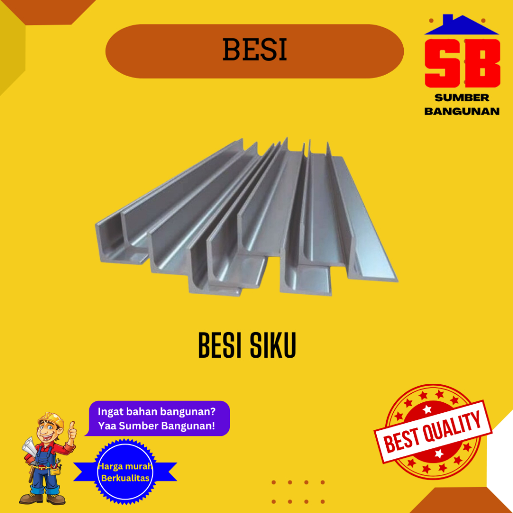 Jual BESI SIKU 6 METER (2X2 3X3 4X4 5X5) (2MM 2,5MM 3MM 4MM) | Shopee ...