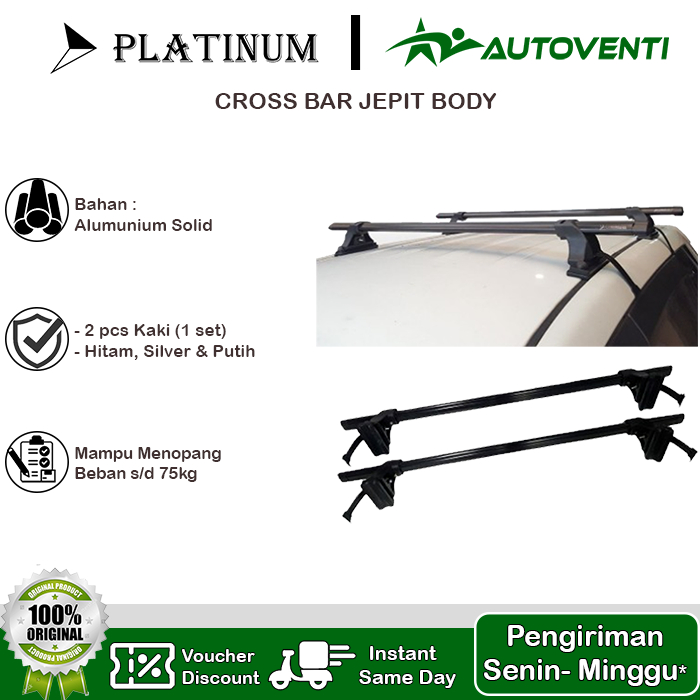 Jual CROSS BAR KAKI RAK JEPIT BODY BODI MOBIL KIJANG INNOVA REBORN ...