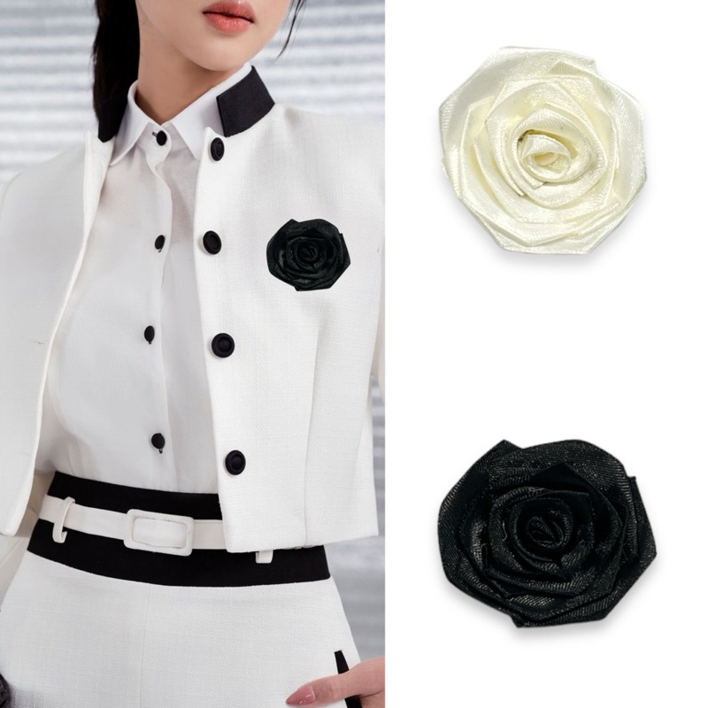 Jual Rosalie Bros Bunga Mawar Satin Silky Peniti Tusuk Tuspin Rose ...