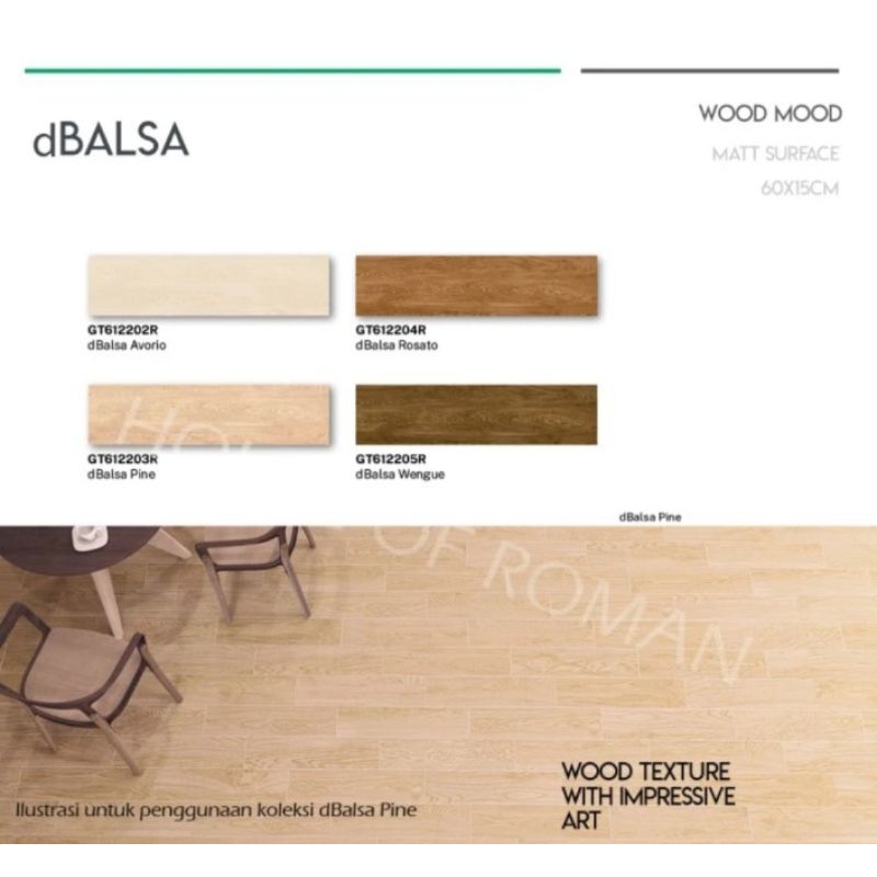 Jual Roman Granit 60x15 dBalsa Pine Lantau Kayu Terang/ Lantai kayu ...