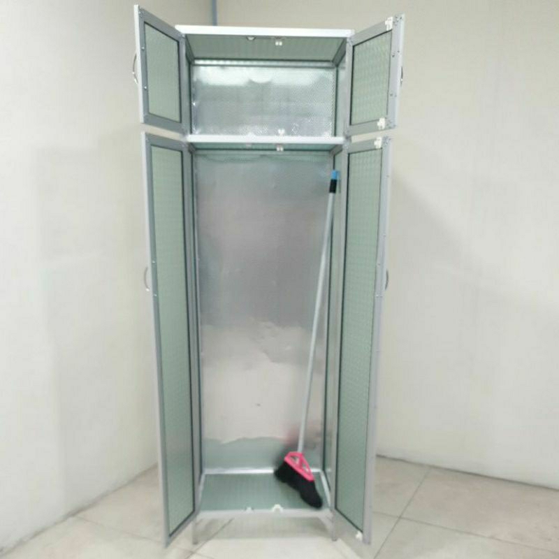 Jual LSG 738 54X38X173 s b w 60X40X190 LEMARI RAK SAPU ALUMINIUM 15U ...
