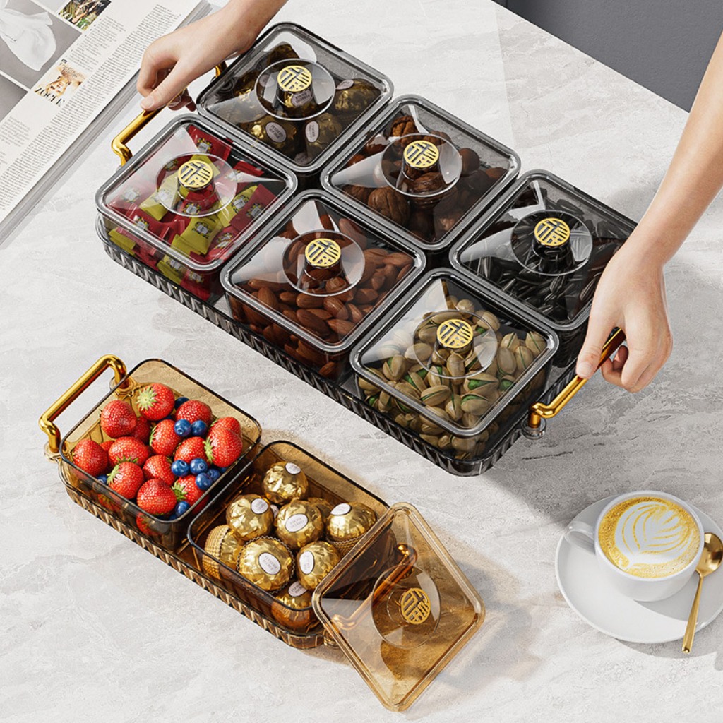 Jual CLOTEE Toples Snack Tray Toples Tempat Kue Kedap Udara Kotak ...