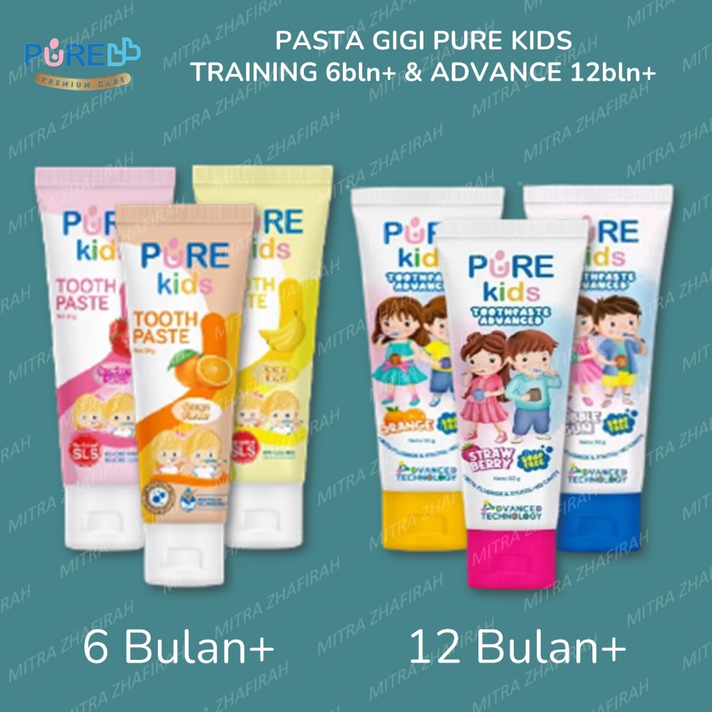 Jual Pasta Gigi Bayi dan Anak PURE yang aman jika tertelan - Pasta Gigi ...