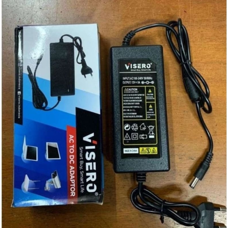 Jual adaptor 12v 5a power supply switching visero | Shopee Indonesia