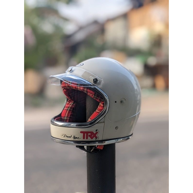 Jual ( By BLTR.HELMET ) HELM TRX CUSTOM CAT ORIGINAL | Shopee Indonesia