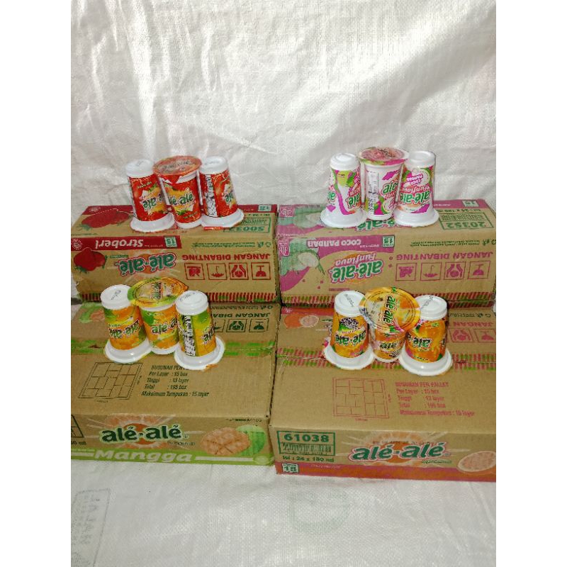 Jual ALE-ALE MINUMAN RASA BUAH 1 DUS (24 CUP) | Shopee Indonesia
