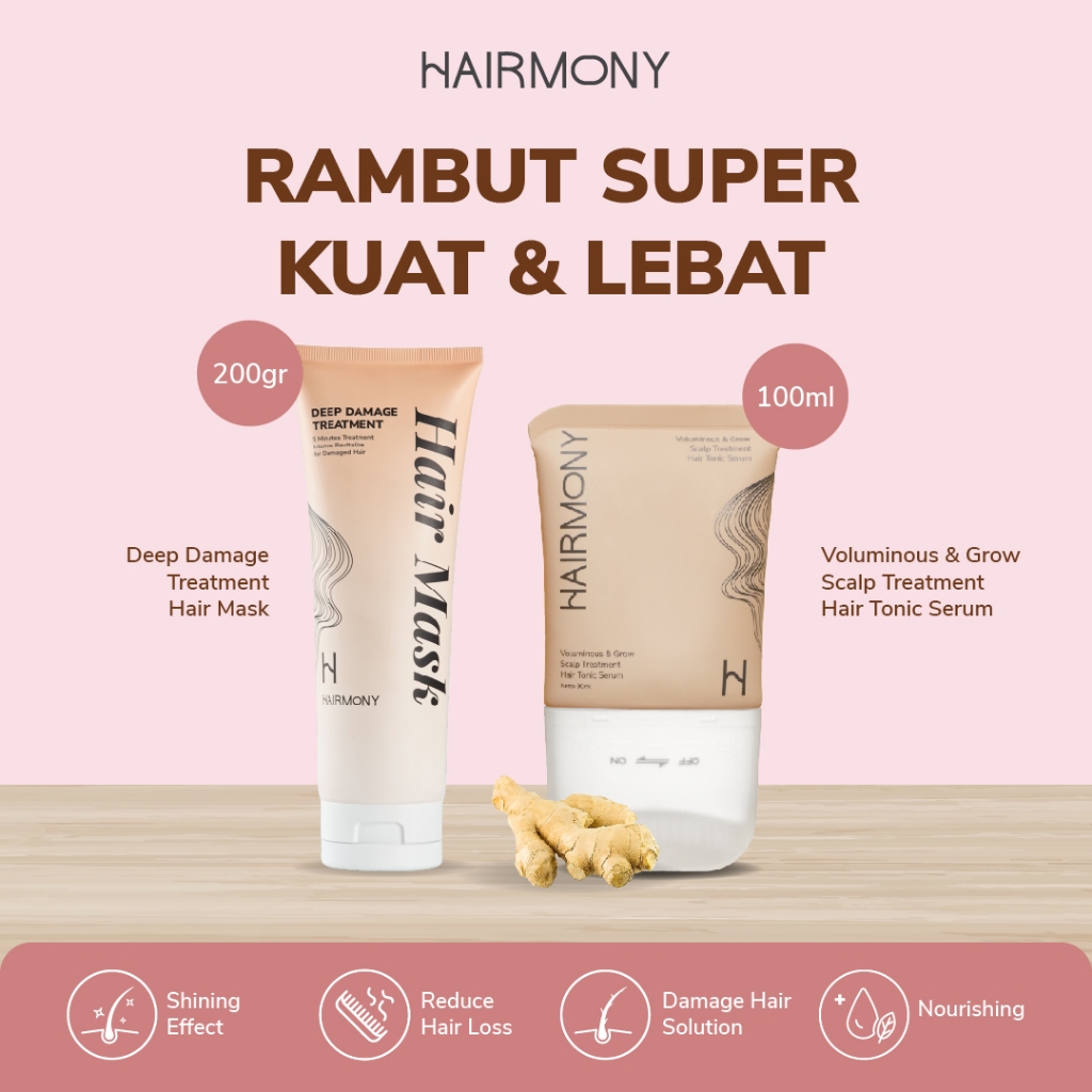 Jual [BUNDLE RAMBUT SUPER KUAT DAN LEBAT] Hairmony Deep Damage ...