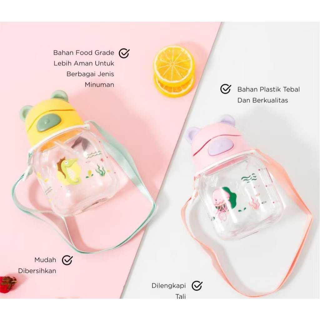 Jual BOTOL MINUM ANAK LUCU 450ML COCOK UNTUK DIPAKAI ANAK KECIL ...