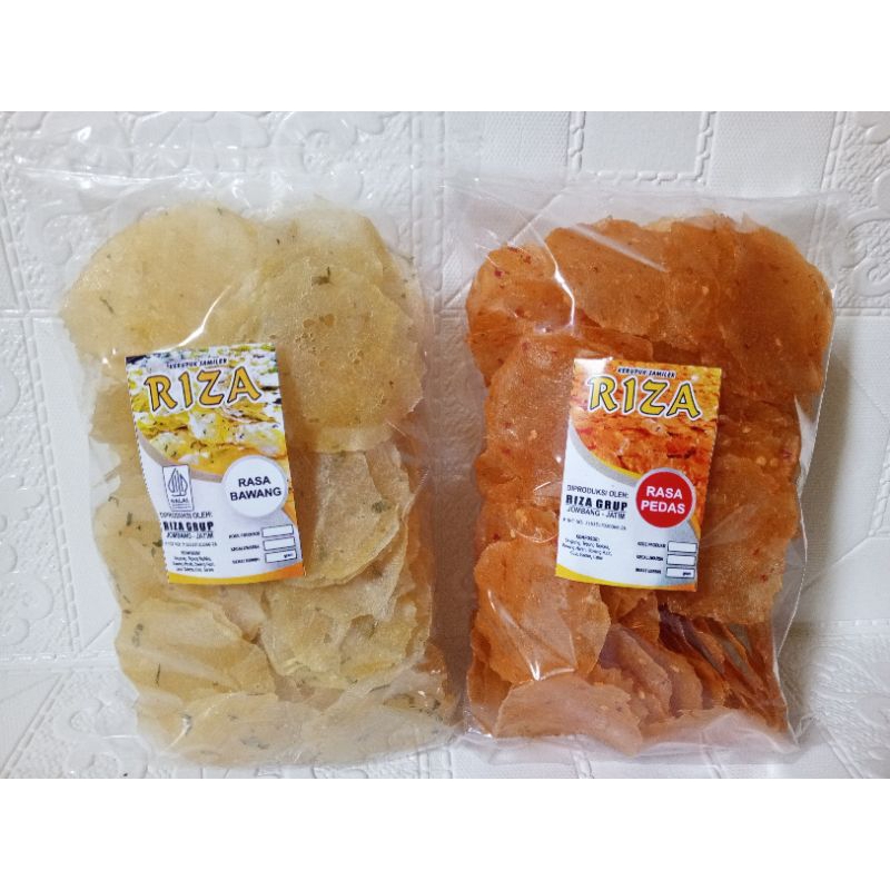 Jual Opak samiler mentah kripik samiler rasa bawang pedas 250 gr ...