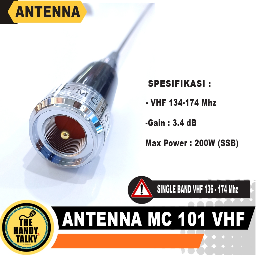 Jual Antenna Radio Rig Mobil MC-101 MC101 Single Band VHF | Shopee ...