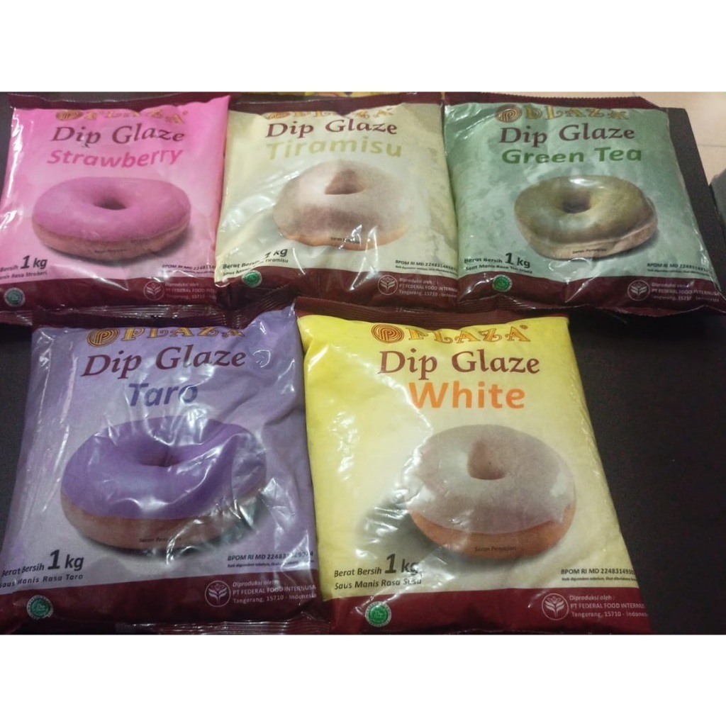 Jual Dip Glaze Plaza Saus Donat Lumer Aneka Rasa Kemasan 1kg | Shopee ...