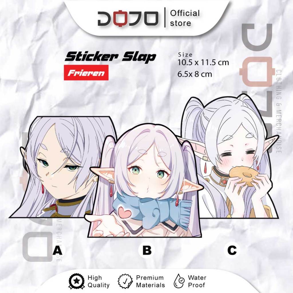 Jual Sticker VINYL Sousou no Frieren motor mobil notebook binder laptop ...