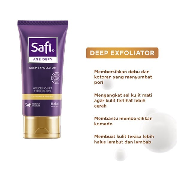 Jual SAFI - Age Defy - Deep Exfoliator Face Scrub 75gr - Eksfoliasi ...