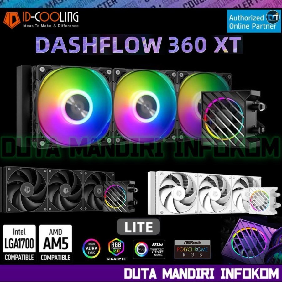 Jual ID-Cooling DASHFLOW 360 XT LITE I ARGB - AIO Liquid CPU Cooler | Shopee Indonesia