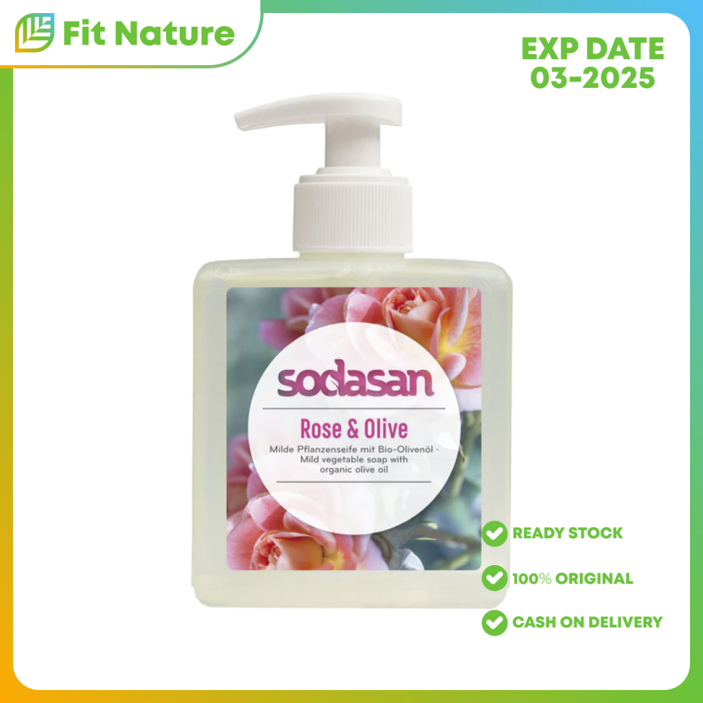Jual ROSE Olive Hand Wash Sodasan 300ml | Shopee Indonesia
