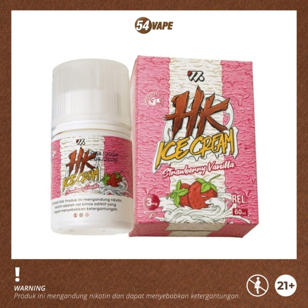Jual Happy Krunch Strawbery Vanilla Ice Cream 60ml | Shopee Indonesia
