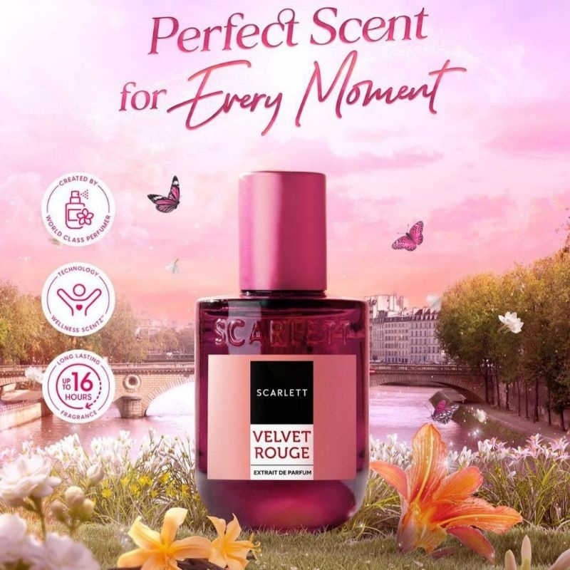 Jual Scarlett Whitening Extrait De Parfum Velvet Rouge 30ml | Shopee ...
