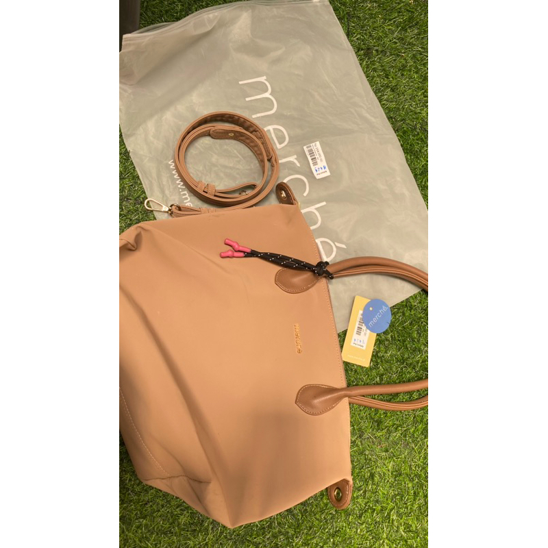 Jual PRELOVED Totebag Merche Alice warna Mocca | Shopee Indonesia