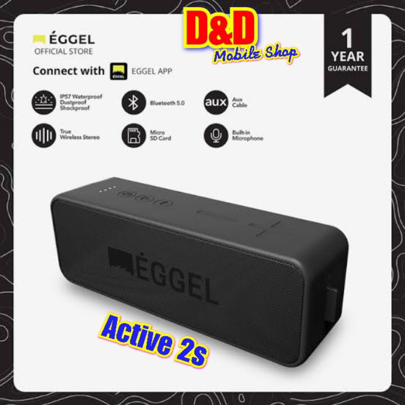 Jual EGGEL ACTIVE 2S WATEEPROOF TWS PORTABLE BLUETOOTH SPEAKER ...