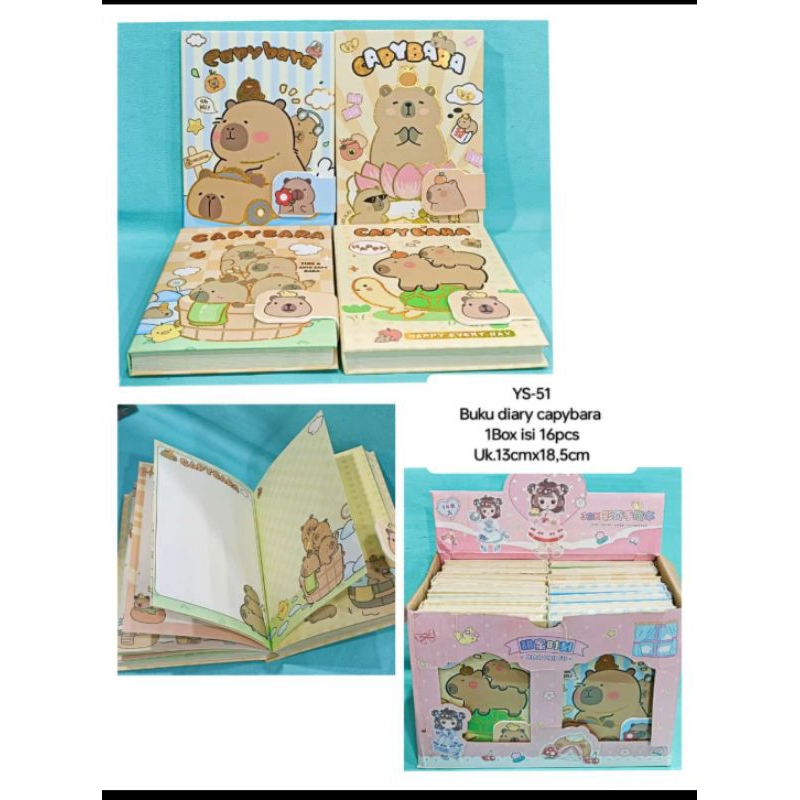 Jual Notebook capybara Sanrio 1box isi 16 | Shopee Indonesia