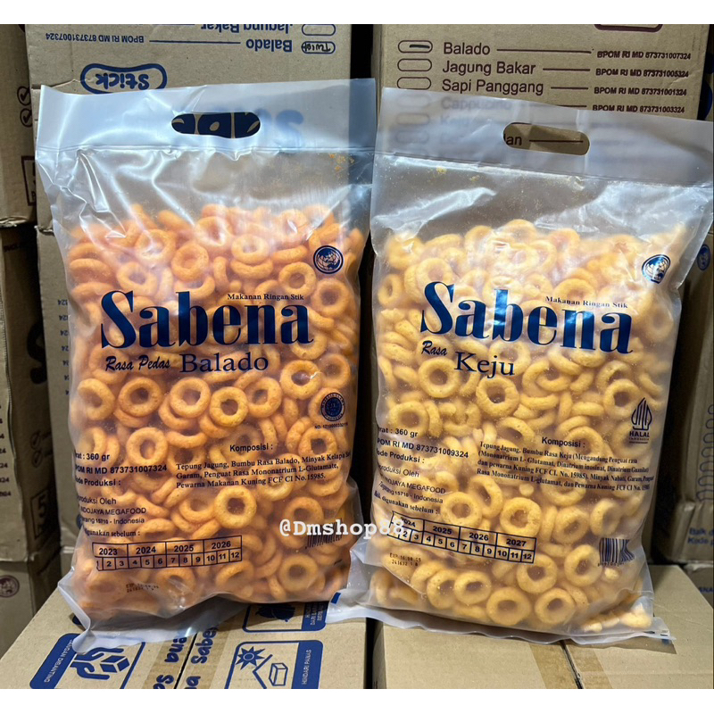 Jual SABENA RING / SNACK CHIKI RING CAMILAN RASA BALADO / KEJU KEMASAN ...