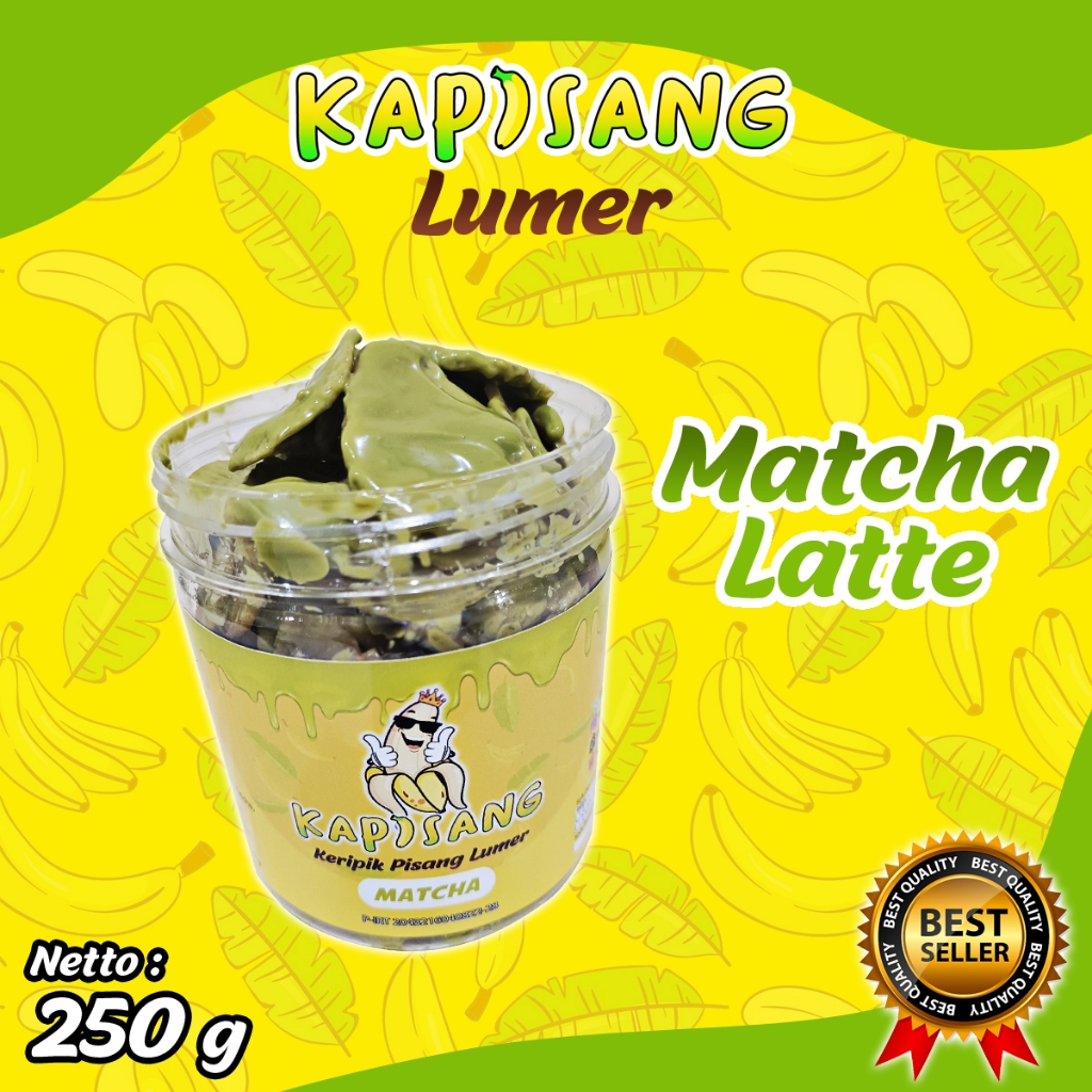 Jual KAPISANG Keripik pisang lumer MATCHA 250 gr snack cemilan kripik ...