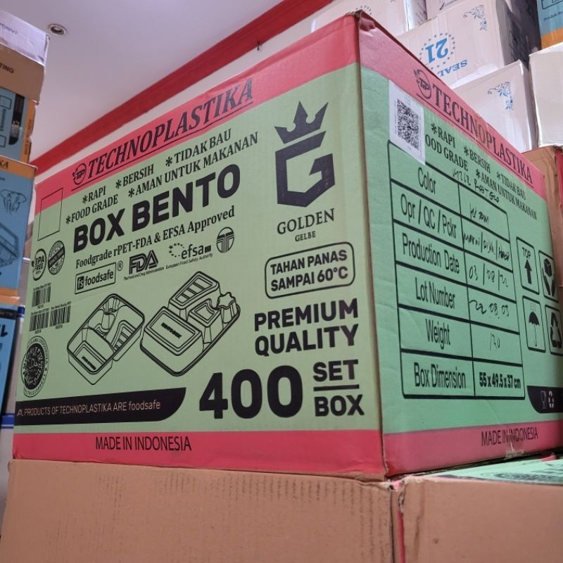 Jual MIKA BENTO SEKAT 4 / MIKA BENTO HITAM & BENING 1 KARTON ISI 8 PACK ...