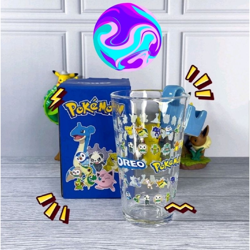 Jual OREO X POKEMON GELAS KACA NINTENDO OFFICIAL MERCHANDISE | Shopee ...