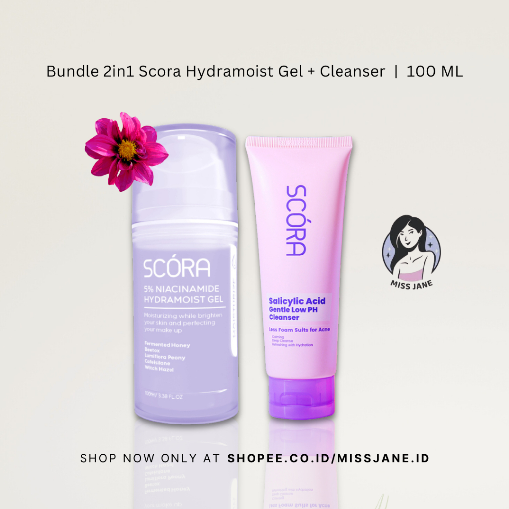 Jual Bundle 2IN1 SCORA 5% Niacinamide Hydramoist Gel+SCORA 1% Salicylic Acid Gentle Low pH ...