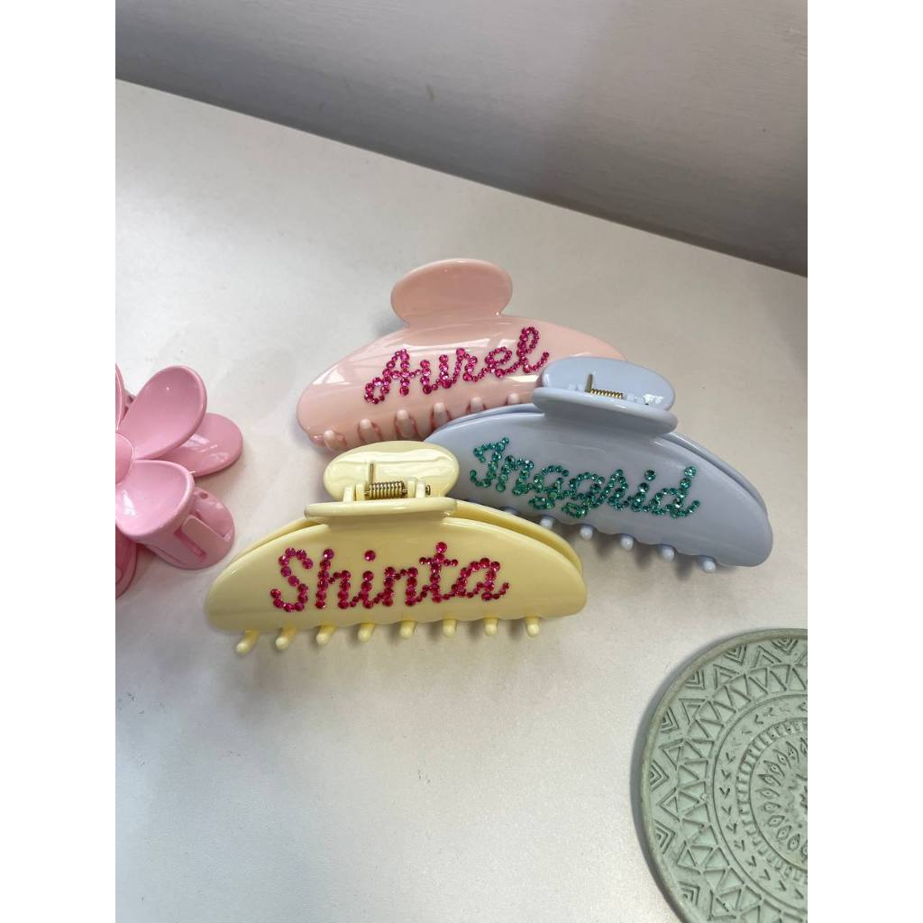 Jual Jepit Rambut Custom Nama (Pastel Series) Claw Clip Custom Premium ...