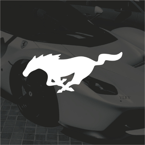 Jual Stiker Cutting Kuda Ford Mustang Logo Ikonik Mobil Motor Cutting ...
