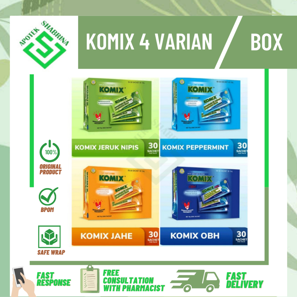 Jual KOMIX 4 VARIAN RASA (1 BOX) / KOMIX OBH PE/ KOMIX RASA JAHE/ KOMIX ... Jual KOMIX 4 VARIAN RASA (1 BOX) / KOMIX OBH PE/ KOMIX RASA JAHE/ KOMIX ...